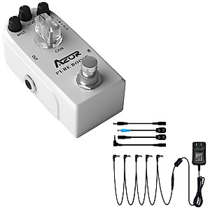 AZOR Pedal Power Adapter with Pure Boost Guitar Effect Pedal Micro Clean Boost with True Bypass