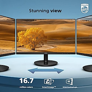 Philips 24 inch Frameless Full HD (1920 x 1080) 100Hz Monitor, VESA, HDMI x1, VGA Port x1, Eye Care, 4 Year Advance Replacement Warranty, 241V8LB