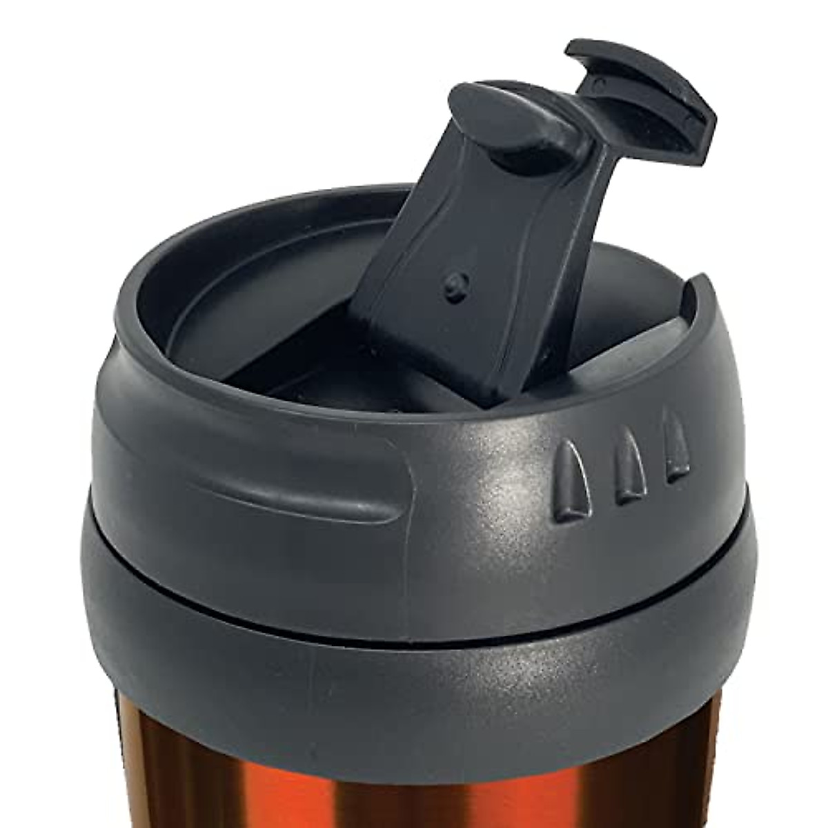 LaserGram 16oz Coffee Travel Mug, Lineman, Personalized Engraving Included (Orange)