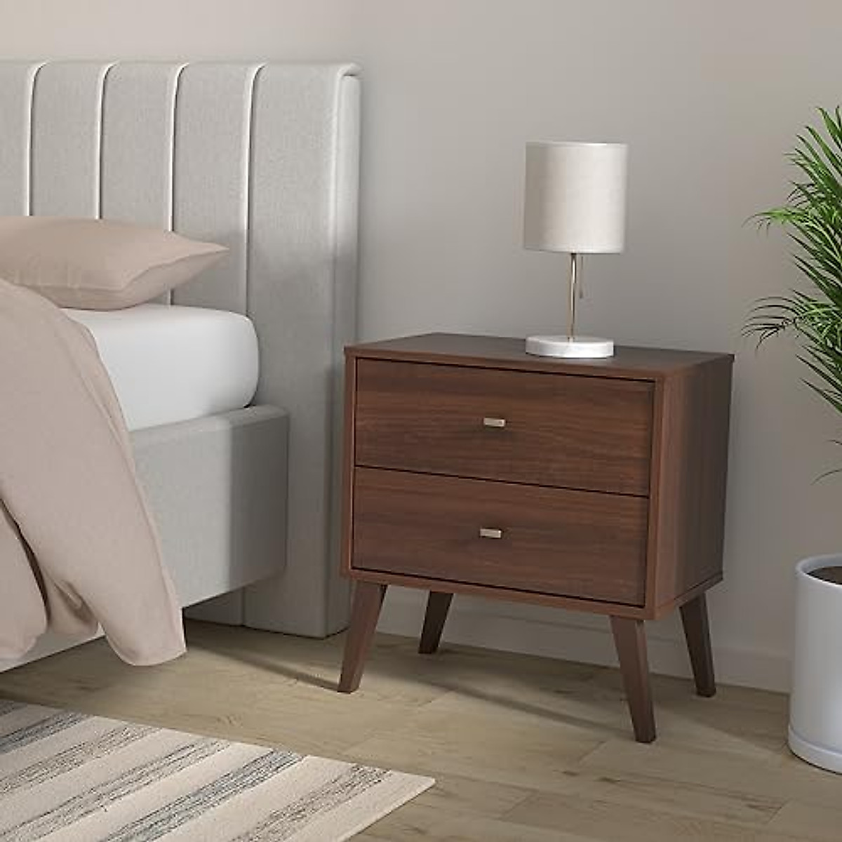 Prepac Milo 2-drawer Nightstand, Cherry