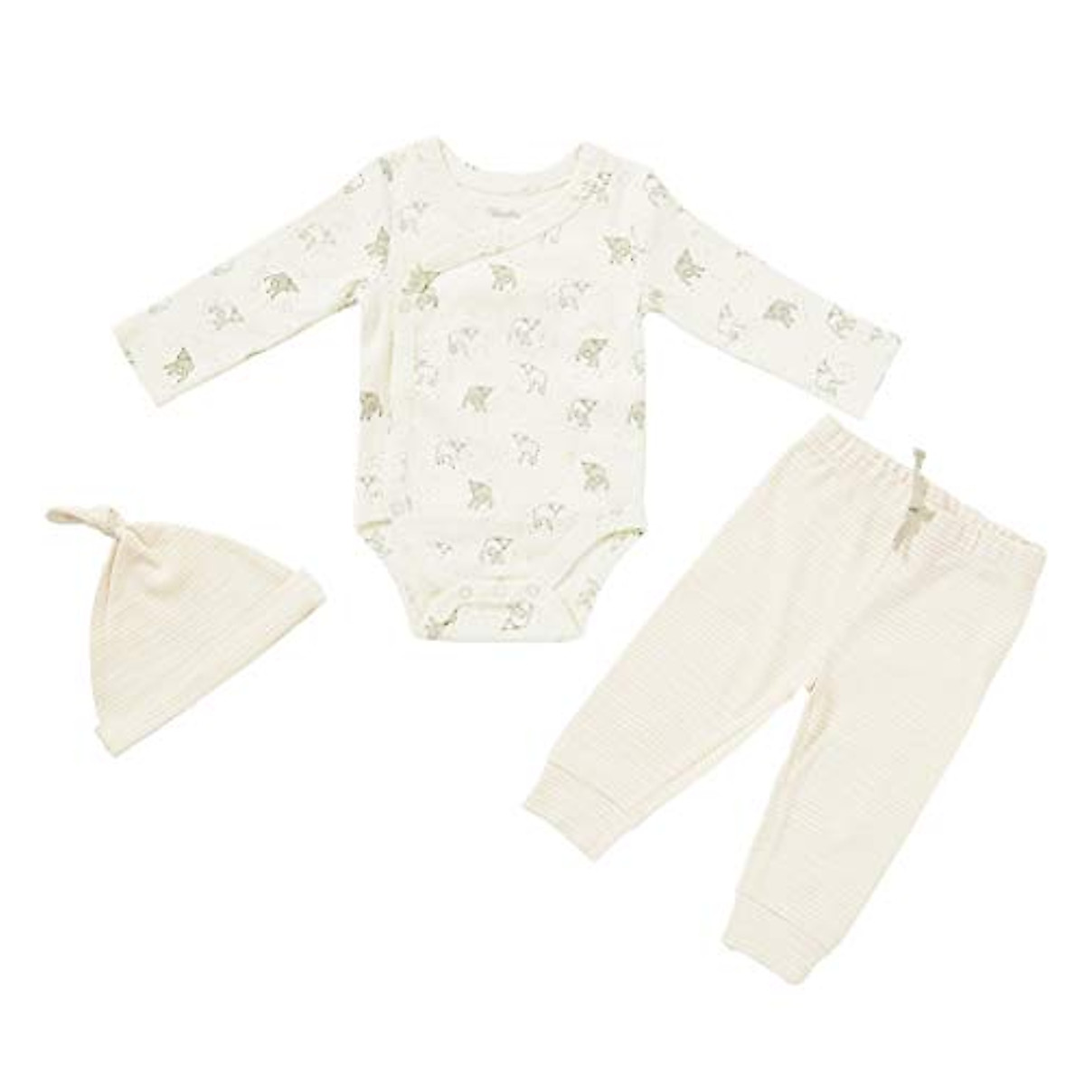 PEHR Little Lamb Onesie Set - 0 to 3, Small, Pink