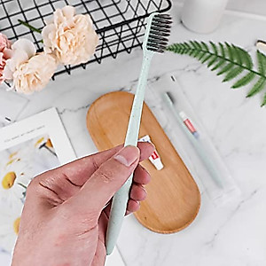 Xuezoioy Disposable Toothbrushes with Toothpaste,60Pack Green Individually Wrapped Disposable Travel Toothbrushes Kit in Bulk for Homeless,Nursing Home,Hotel,Charity