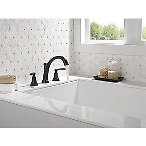 Delta Faucet T2732-BL Woodhurst Roman Tub, Matte Black