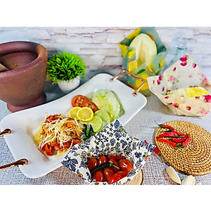 Beeswax Wraps 3 Packs - Organic Cotton - Eco Friendly Wax Sheet Wrappers - Plastic and Silicone Free - Reusable Beeswax Food Wraps in 3 Sizes (S,M,L) (Butterfly Print)