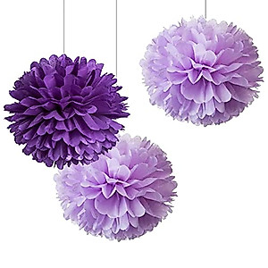 40th Birthday Decorations Women Purple Silver Black/40 Birthday Party Decorations Purple Silver Black Foil Hanging Swirls with Balloons Banner for Women 40th Birthday Party Supplies