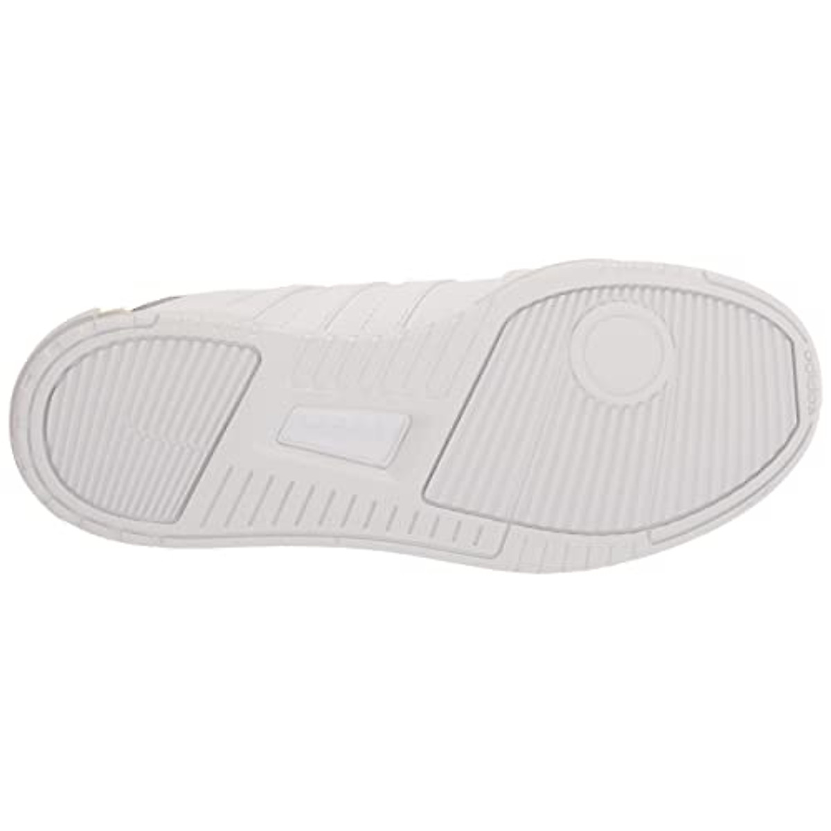 adidas Women's Postmove Basketball Shoe, White/White/Chalk White, 8