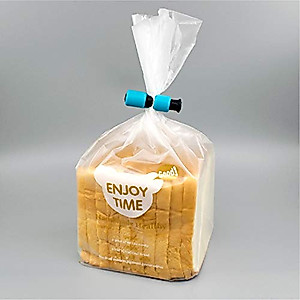 12 Pcs Bread Bag Clips Value Set Grade Food Bag Squeeze Clips Food Fruit Bread Bag Cinch Non-Slip Grip Sealer Rubber Pads or Lid on Bottom, Easy To Squeeze Lock Release, 6 Blue & 6 Red Clips