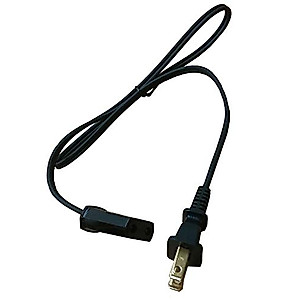 HASMX Percolator Power Cord for Hamilton Beach Percolator Coffee Pot Urn Model 40514 40614 40622, Presto 2822 02822 02811 0281102 Percolator, 2pin Cord Black 3ft Length (1-Pack)