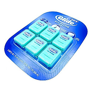 Glide Crest Comfort Plus Dental Floss Mint 40m each (6 pack)