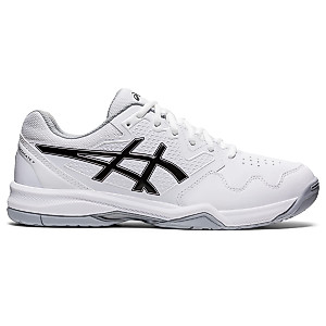 ASICS Men's Gel-Dedicate 7 Tennis Shoes, 11, White/Black