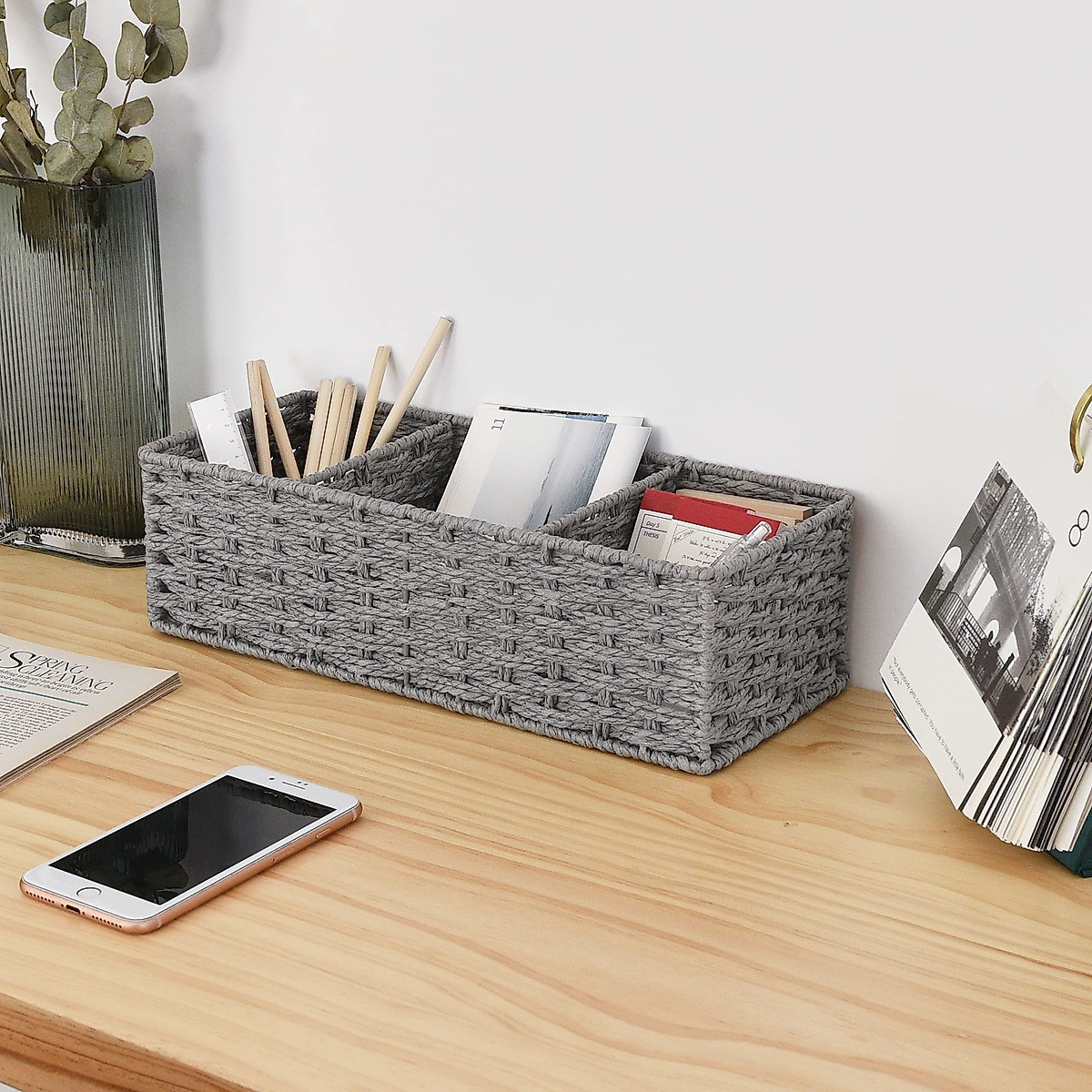 StorageWorks Open Home Storage Wicker Baskets