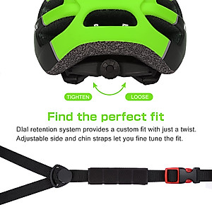 Adult Cycling Bike Helmet with Adjustable Strap Ultralight Stable Road/Mountain Bike Cycle Helmets for Mens Womens