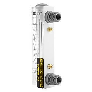 Liquid Flowmeter, Water Meter Panel Type Glass Liquid Flowmeter 0.2-2GPM/1-7LPM Water Measuring Meter