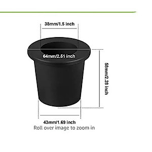 3 Pieces Patio Umbrella Cone Umbrella Wedge Plug Table Umbrella Hole Ring Plug for Patio Table Hole Opening Fits 2.5 Inch Patio Table Hole and 1.5 Inch Umbrella Pole Adapte (Black)