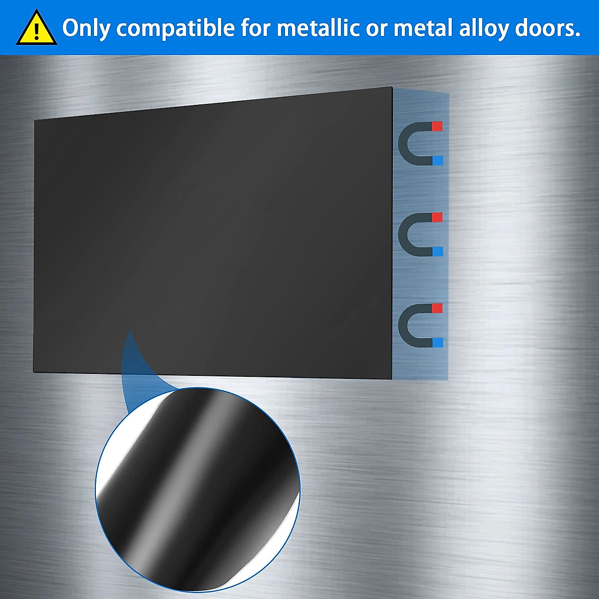 Eapele Magnetic Garage Door Windows Hardware Faux Windows Decoration Kit for Two Car Metallic Garage (32pcs)