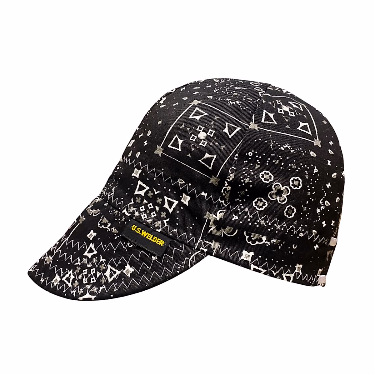 U.S. Welder Reversible Welding Cap Bandana Print (7 1/4, Black)