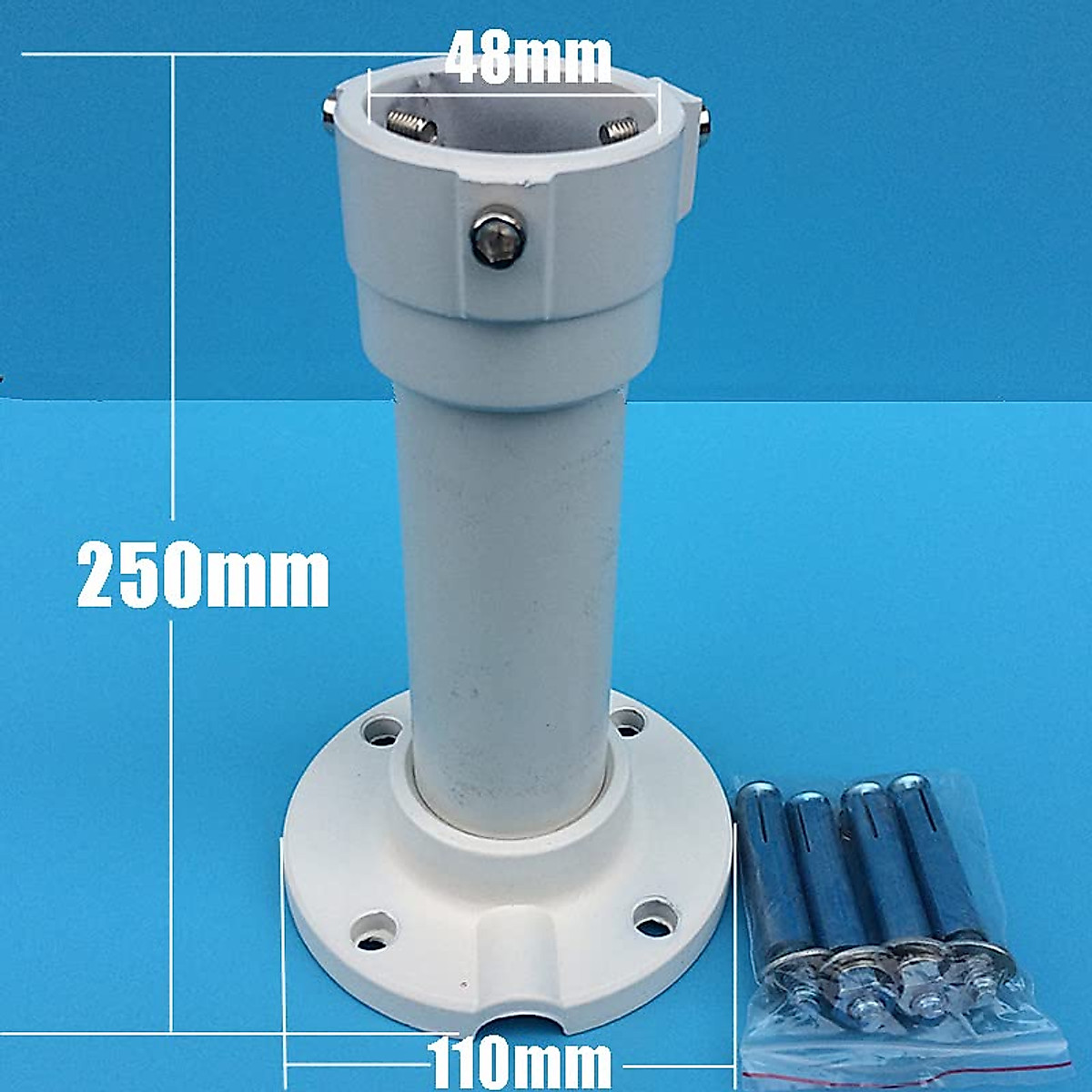 OdiySurveil Security Surveillance Camera Ceiling Mount Bracket for HIKVision CCTV PTZ Camera Aluminum Alloy Liftting Bracket White DS-1661ZJ