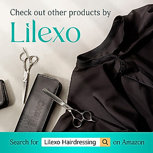 Lilexo Barber Cape - Professional Large Salon Hair Cutting Cape for Men with Snap Closure, 66" x57” Water Resistant Unisex Adults Black Hair Stylist Gown for Haircut Hairdresser Styling