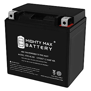 Mighty Max Battery YTX14L-BS Battery for Harley-Davidson 883CC XL, XLH (Sportster) 2005