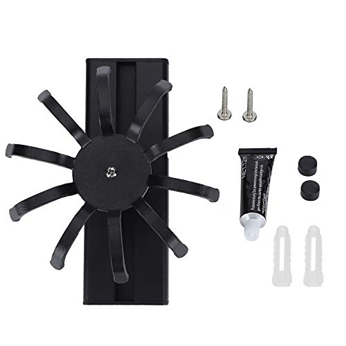 Wall Mounted Hook Rack Hanger, Rotating Removable Hooks Spatula Spoon Hanging Storage Holder Kitchen Supplies (Single Without Hook)