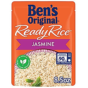BEN'S ORIGINAL Ready Rice Jasmine Rice, Easy Dinner Side, 8.5 OZ Pouch (Pack of 6)