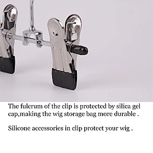 2-piece Hair Extensions Hanger with Storage Bag, wig bag dust-proof finisher suitable for professional hair extension storage bag, dust-proof trunk storage bag