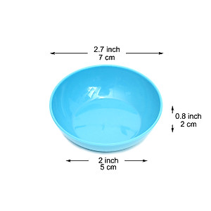 Youngever 9 Pack Plastic Sauce Dishes, Dipping Sauce Bowls, Plastic Dipping Containers (Rainbow Colors)