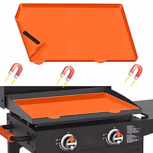 22" Griddle Mat Silicone for Blackstone, Magnetic Protective Cover Mats Blackstone Griddle Top Covers for Blackstone Protector Outdoor-Orange