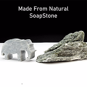 BRAIN TREE - Elephant Soapstone Carving Kit, Carve Your Own Sculpture for Girls, Kids, Boys –Teen Gift -Fun DIY Arts and Crafts Activity for Kids and Adults - DIY Crafts Kit, Soapstone Sculpting Kits
