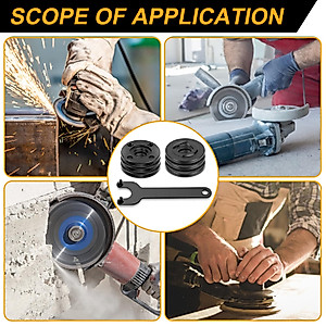 YUCDXFV 7PCS Angle Grinder Nut Angle Grinder Flange Wrench,5/8-11 Flange Metal Lock Nut,Grinder Parts for Dewalt Milwaukee Makita 193465-4 Compatible with Bosch Black & Decker Ryobi 4.5" 5"