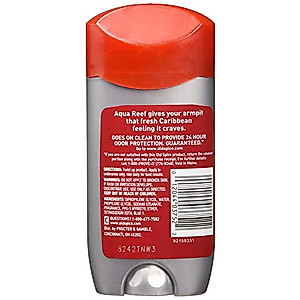 Old Spice Aqua Reef Deodorant, 3 Oz (Pack of 3)