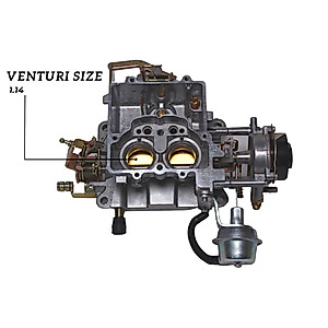 New Carburetor Two 2 Barrel Carburetor Carb 2100 2150 Compatible with Ford 289 302 351 Cu Jeep Engine with Electric Choke Replaces Motorcraft 2150 Carburetor