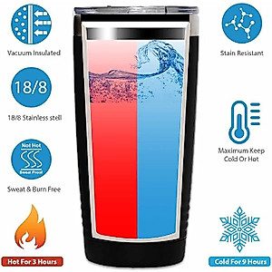 Flairy Land Euchre Stainless Tumbler Black 20oz - Jdwging - Gift for Euchre Card Game Set Score Keepers Lovers Player Party Supplies