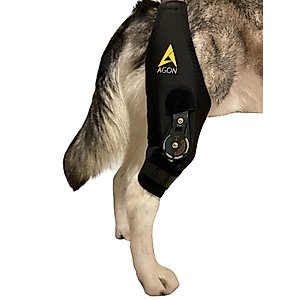 AGON Dog Knee Brace – Professional Knee Support Brace for Dogs with Adjustable Hinge Stabilizer – Premium Neoprene Hip Brace for Knee Support, Dog Recovery, and Joint Support (Right Leg, X-Large)