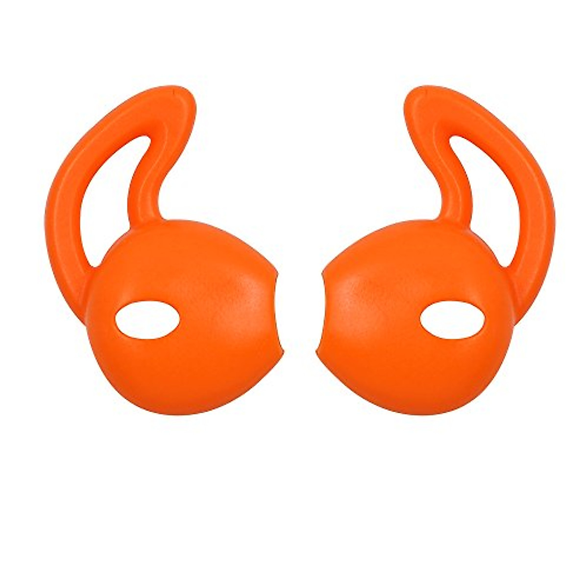 ALXCD Ear Gel for iPhone Earpods, Ear Buds Tips, 4 Pair Anti-Slip Soft Silicone Replacement Earbud Tips for Earphone of iPhone7 SE 6s iPhone 6s Plus 5s [Sport](Black/Clear/Blue/Orange)