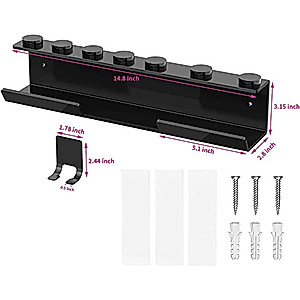 Wall Mount Holder for Dyson Airwrap Styler Hair Curling Iron Wand Barrels and Brushes Storage Stand Rack with Cord Organizer Acrylic