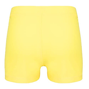 Kaerm Kids Girls Summer Dance Cycling Hot Pants Shorts Gymnastics Dancewear Workout Sportwear Yellow 8 Years