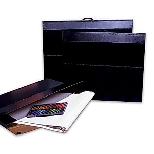 Flipside 1398169 Art Portfolio Storage Case, Corrugated, 20 x 26 Inches, Black