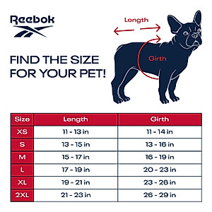 Reebok Dog Puffer Jacket - Waterproof Dog Vest with Hoodie, Dog Winter Clothes for Small, Medium, and Large Dogs, Premium Windproof Dog Snow Jacket Perfect for Cold Weather, Comes with Leash Hole