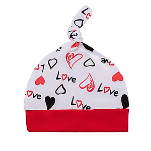 Baby Boys Girls My First Valentine's Outfit Set Heart Breaker Long Sleeve Bodysuit (6-12 Months) Red