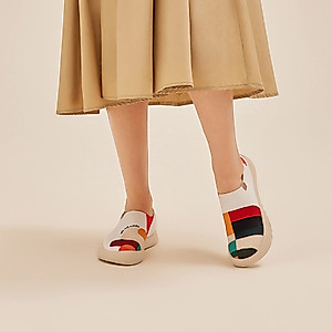 UIN Women's Art Travel Walking Shoes Slip On Casual Lightweight Fashion Sneaker Toledo ⅩⅤ Hold That Color 3 (9.5)