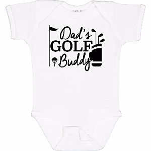 inktastic Dad's Golf Buddy Baby Bodysuit Newborn 0020 White 26877