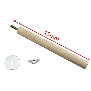 ZCZQC 4pcs Bird Perch Stand Platform Toy, Natural Wood Parrot Perch Stand Stick for Parrot, Budgies, Parakeet Sized Birds (2 x Bird Natural Wood Stand + 2 x Bird Perch)