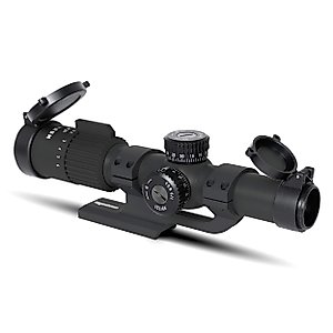 Monstrum Alpha Series 1-6x24 First Focal Plane FFP Rifle Scope | ZR300 H-Series Offset Scope Mount | Bundle