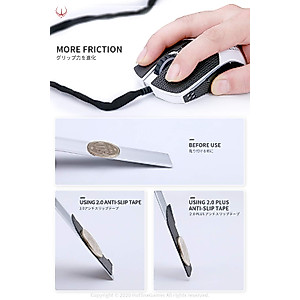 HOTLINEGAMES [Grip Upgrade] 2.0 Plus Anti Slip Mouse Grip Tape Compatible with Razer Viper/Viper 8KHz / Viper Ultimate Gaming Mouse Skins,Sweat Resistant,Cut to Fit,Easy to Apply