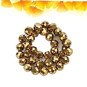 EXCEART 192pcs Bling Accessories Lip Gloss Kit Beads in Bulk Beads for Crafts Hematite Beads Metal Spacer Beads Bracelet Beads Beading Kits DIY Beads Scattered Beads Jewelry Bead Chain