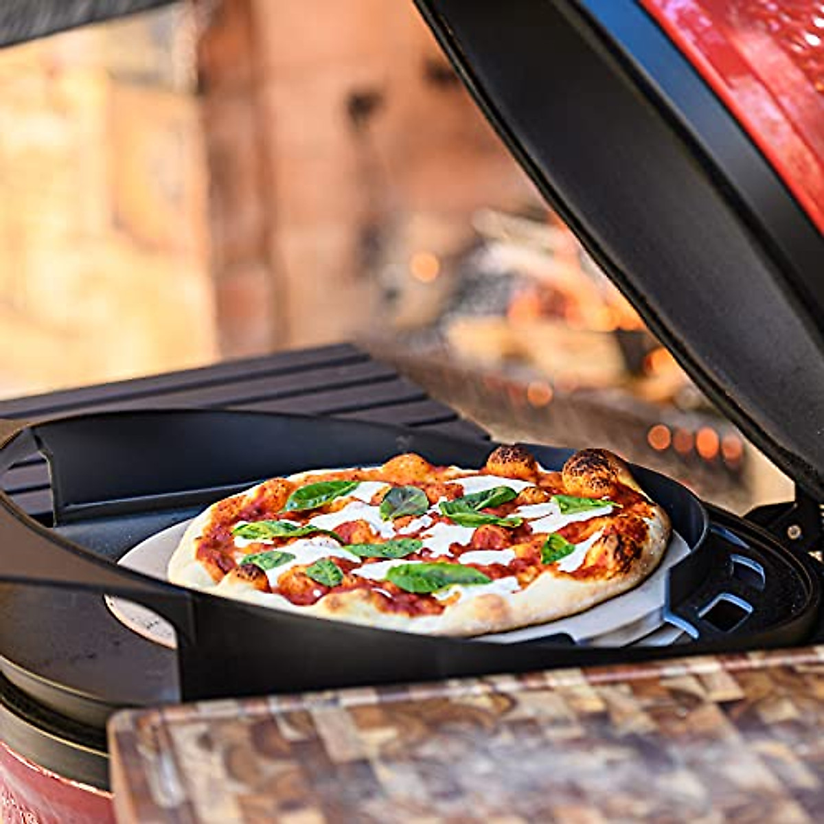 Kamado Joe KJ-DJ DoJoe Pizza Oven Grill Accessory for Classic Joe, Black
