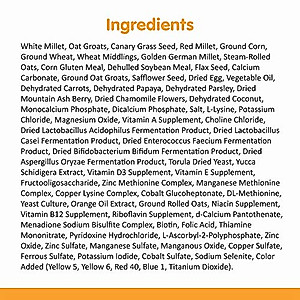 Sunseed 36040 Vita Prima Sunscription Parakeet Food - High-Variety Formula - 2 LBS