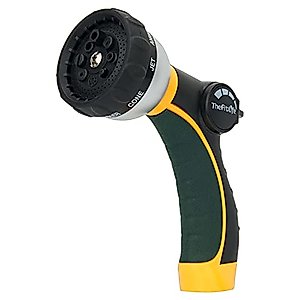 TheFitLife Garden Hose Nozzle Spray, Water Nozzle with 8 Adjustable Watering Patterns,Cleaning, Slip and Impact Resistant for Watering Plants, Pets Bathing and Car Washing