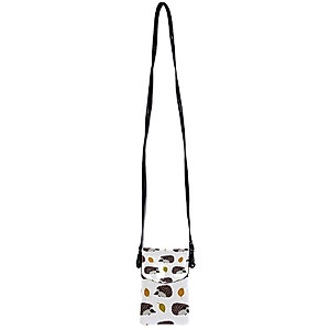 MAPOLO Cute Hedgehog Pattern Women Small Crossbody Bag Cell Phone Purse Wallet for Women Girls